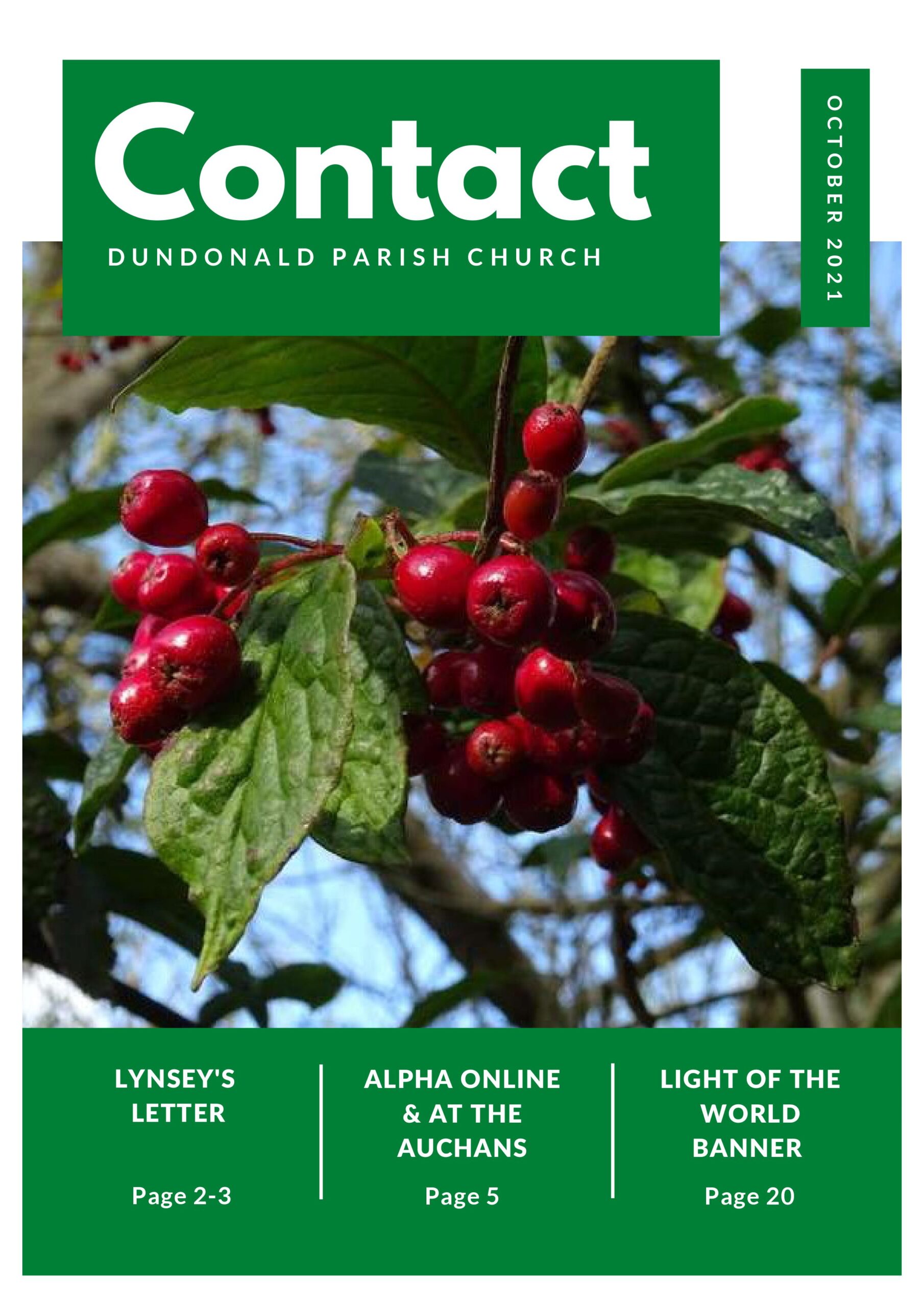 Contact Magazine – Disciples of Jesus – Praising God – Caring for Its ...